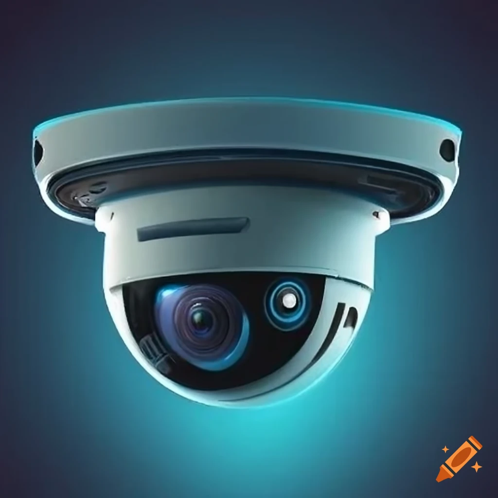 Sci-fi cctv camera on Craiyon