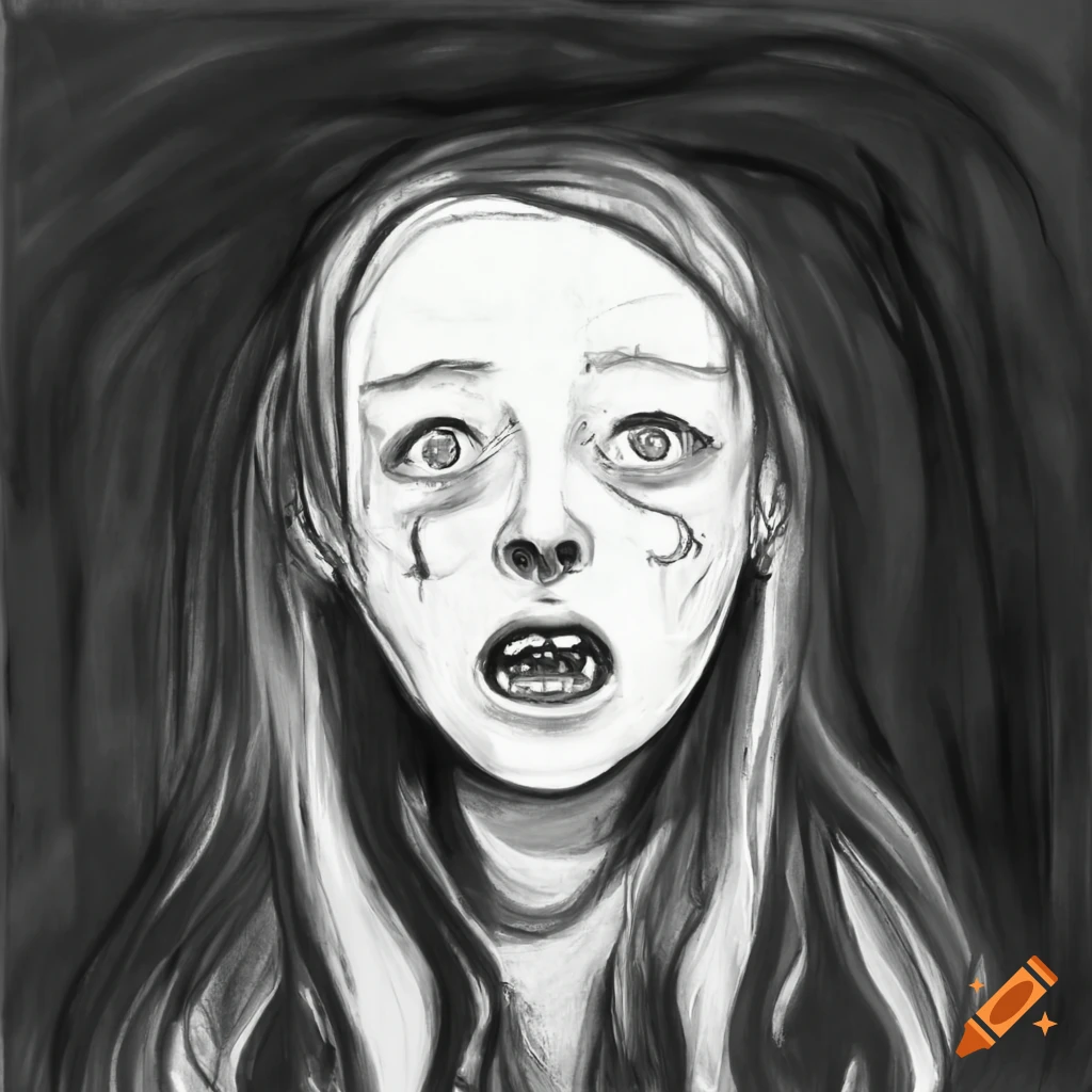 Contemporary version of "The Scream" by Edvard Munch with realistic and ...