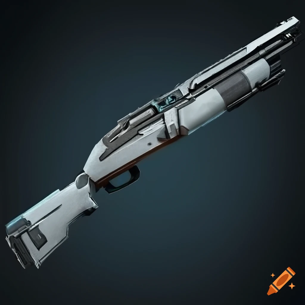 Sci-fi shotgun weapon on Craiyon