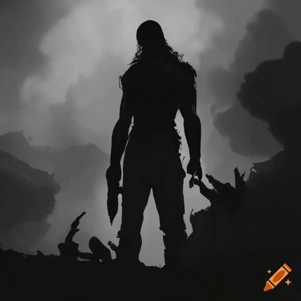 Gritty book cover featuring a battle-worn male warrior with broken ...