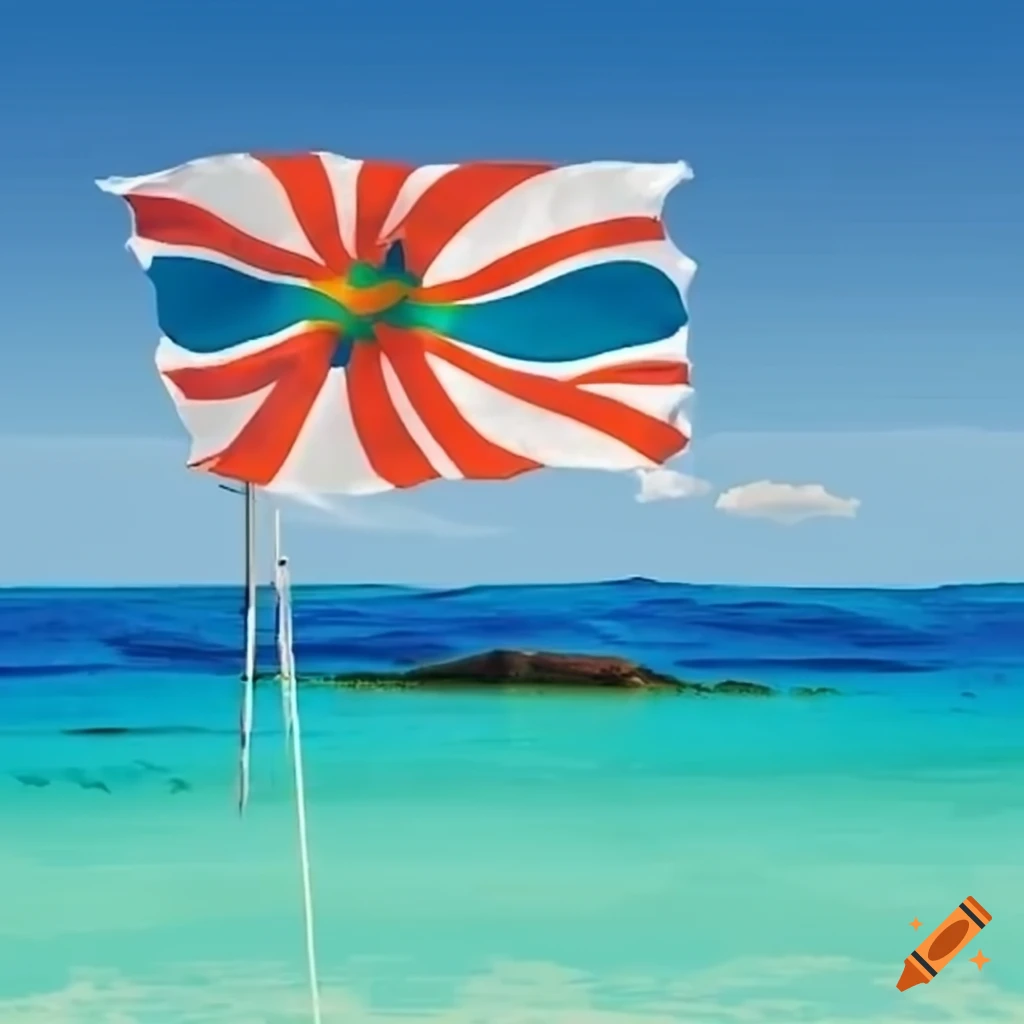 Flag design for an island with 4 seasons on Craiyon