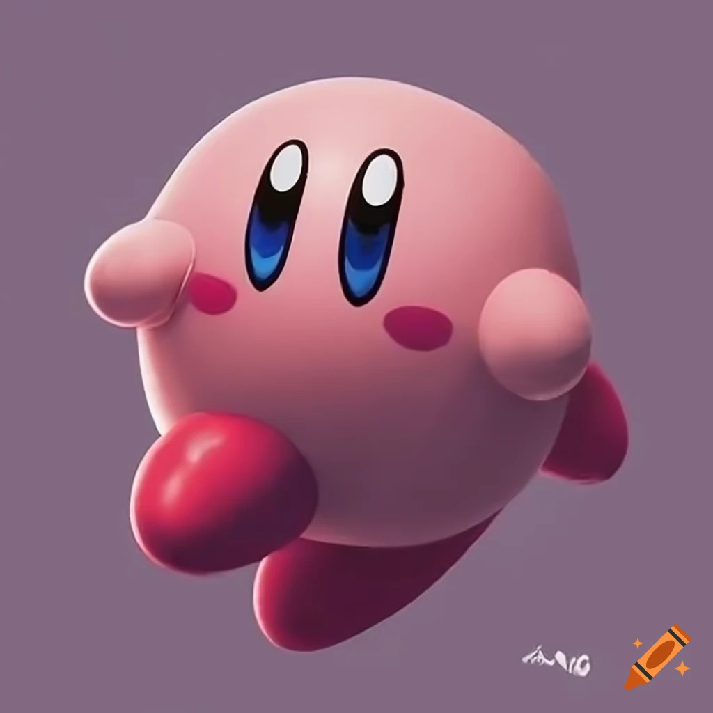 Kirby character on Craiyon
