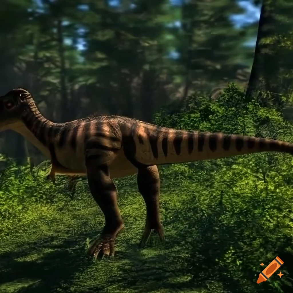 Pachycephalosaurus dinosaur with striking color pattern and detailed ...