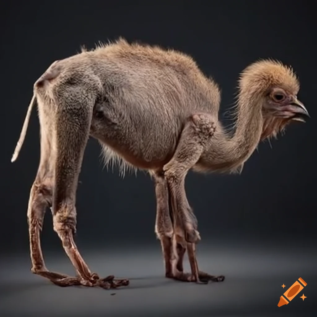 Newly discovered animal with buffalo-like body and chicken legs on Craiyon