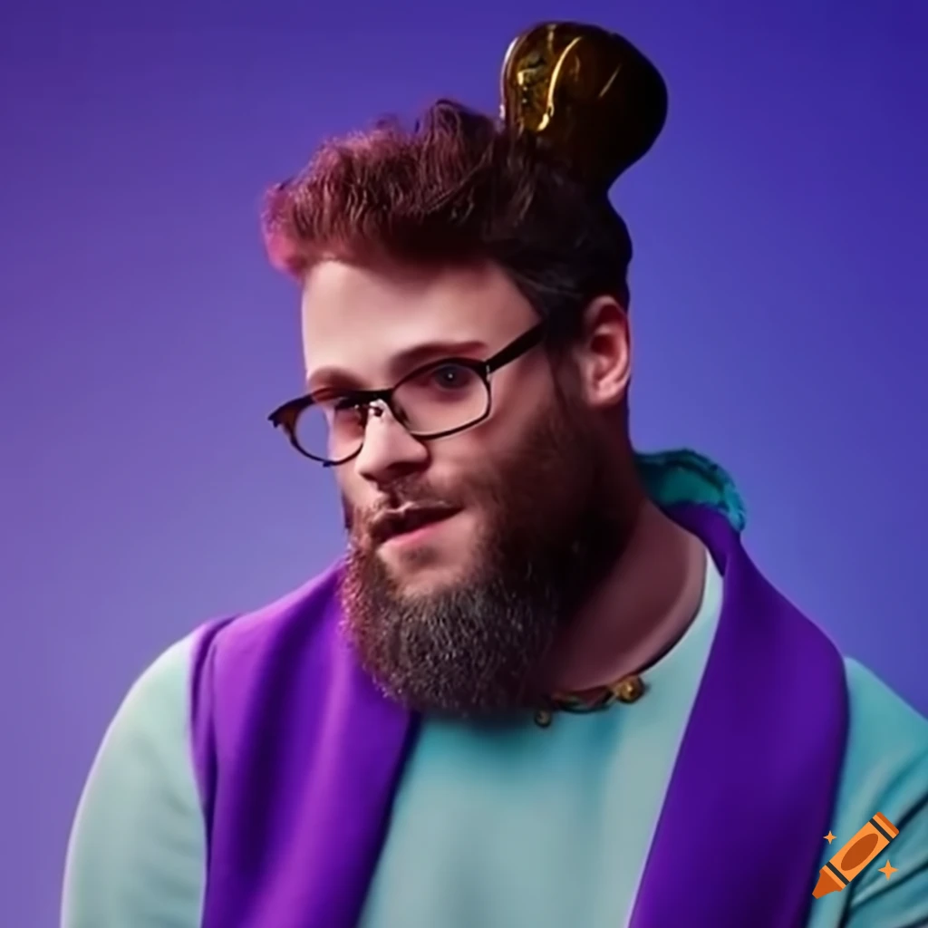 Seth rogen in a genie costume on Craiyon
