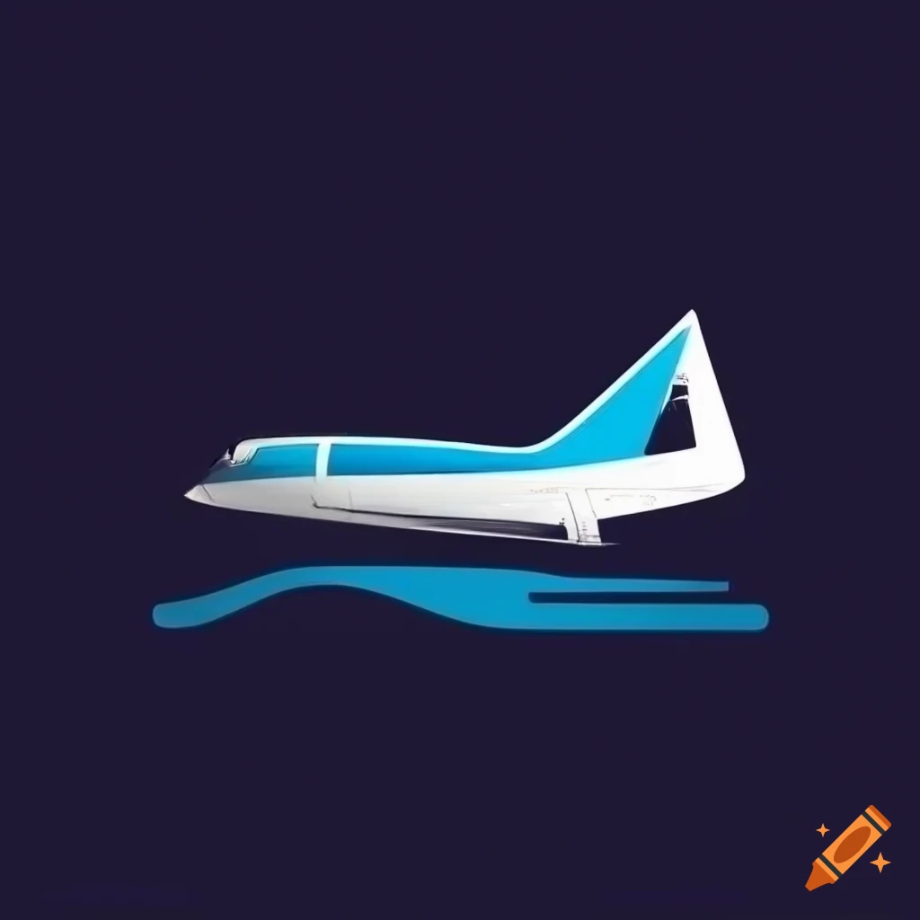 Modern commercial plane and boat logo on Craiyon
