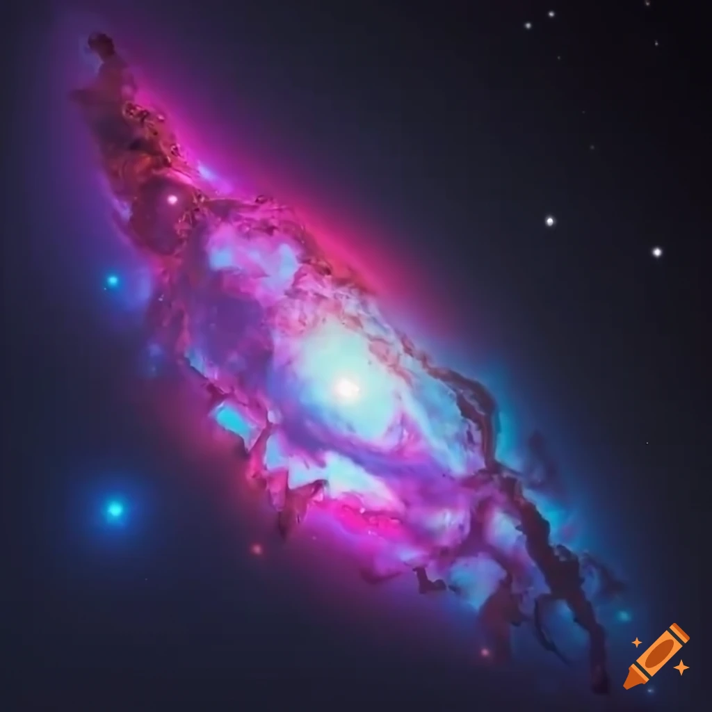 Vivid space portal with galaxies and bright colors in high definition 8k on Craiyon