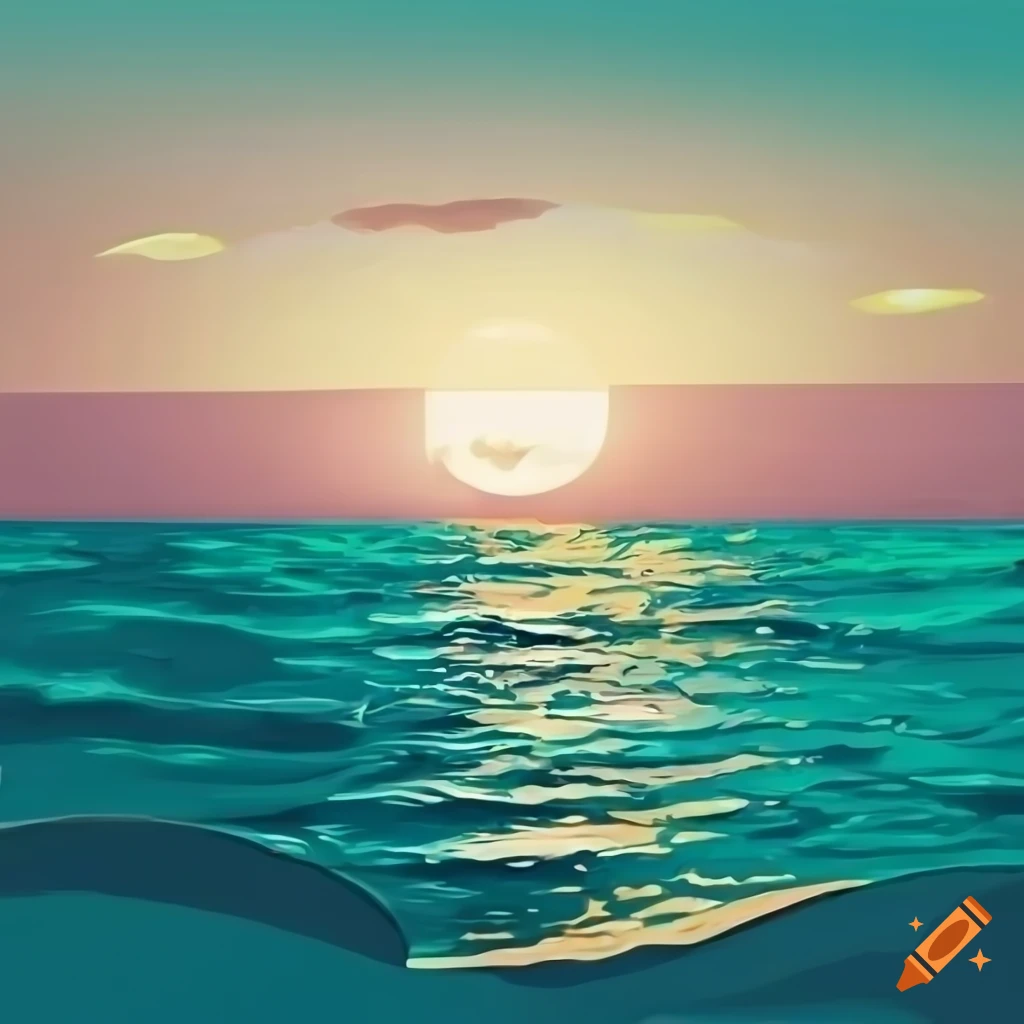 Sea beach background poster on Craiyon