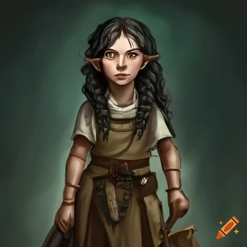 Dungeons and Dragons character: 14 year old halfling cleric with pet ...