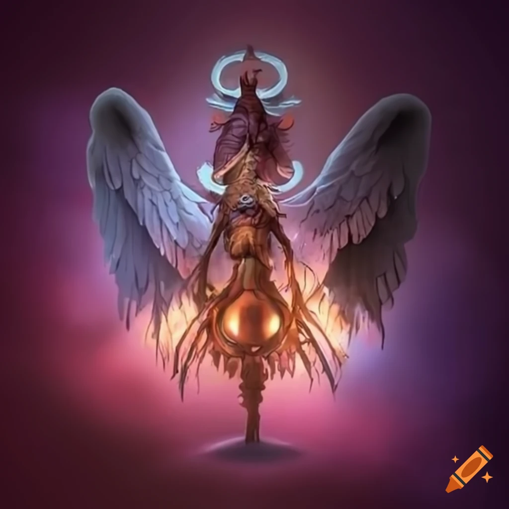 Biblically accurate angel depiction on Craiyon