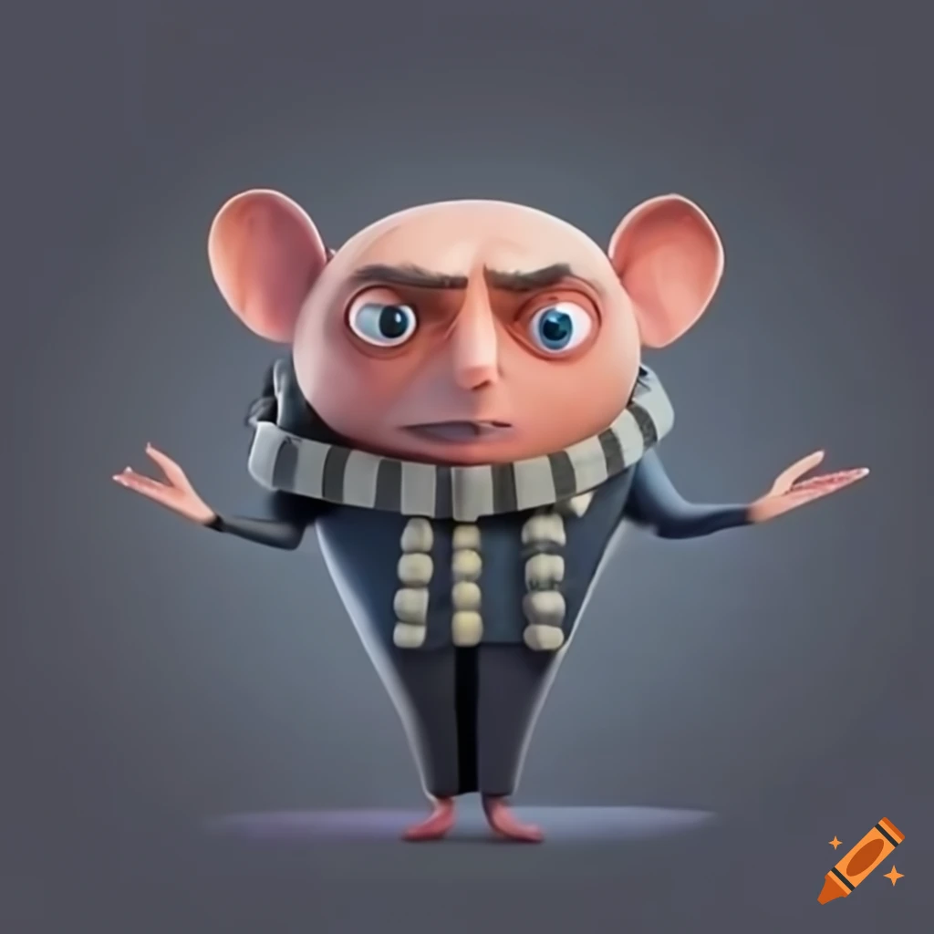 Smiling evil rat doctor with hands together on Craiyon