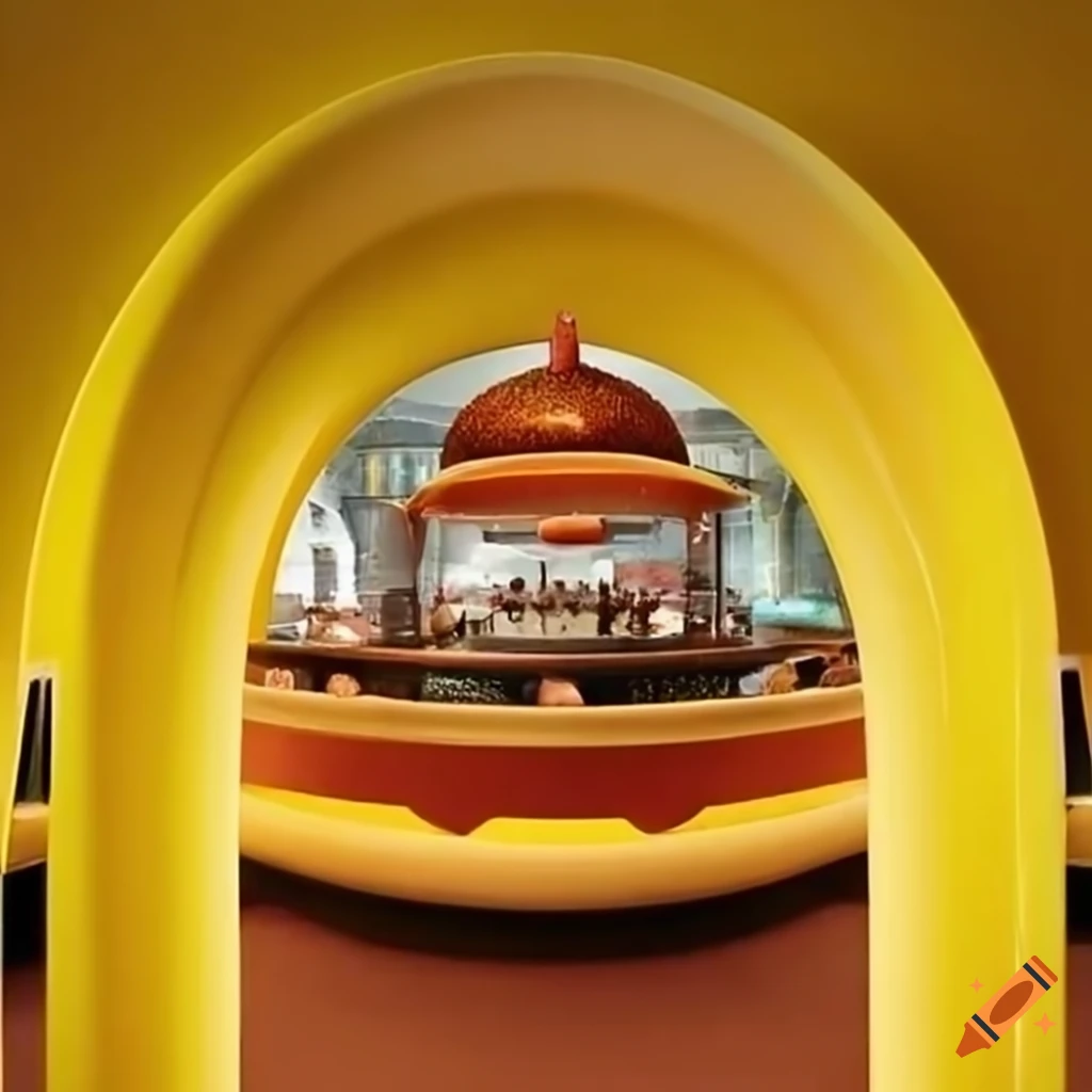 Iconic mcdonald's yellow arches at a magical restaurant on Craiyon