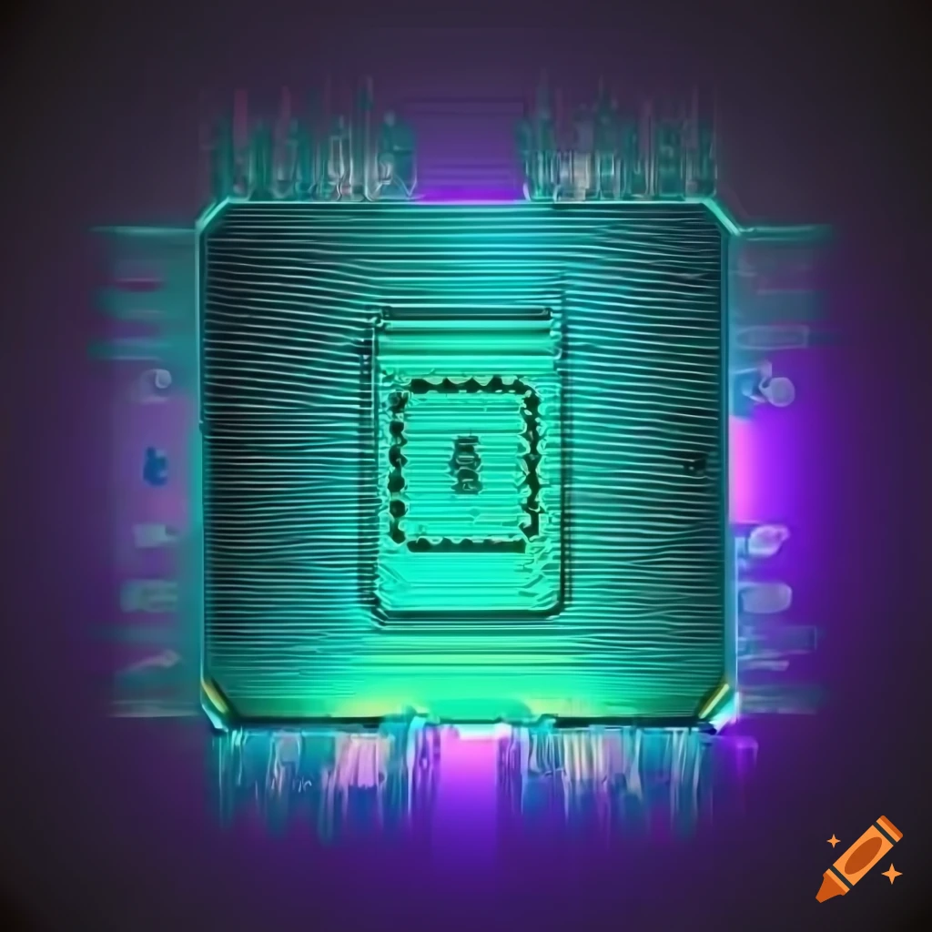 Cpu on transparent background on Craiyon