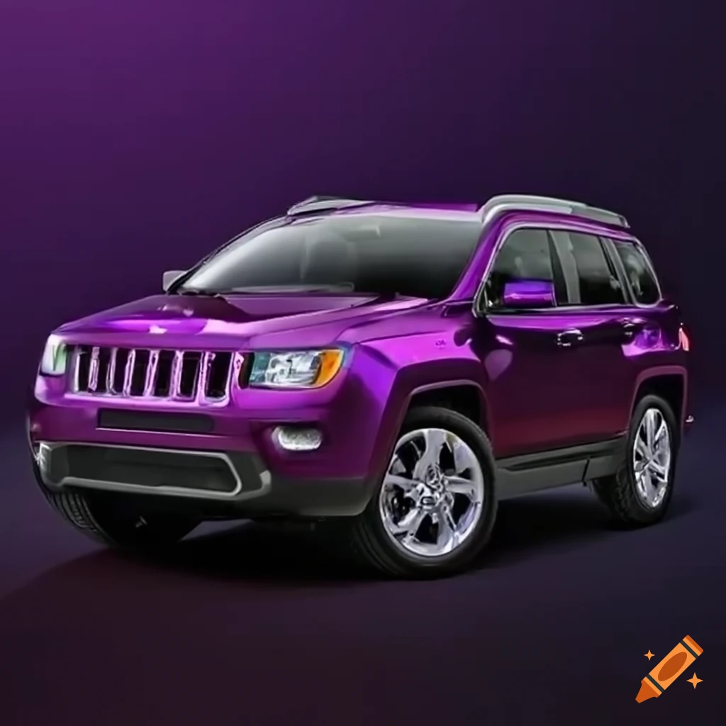 Pink and purple 2014 jeep compass on Craiyon