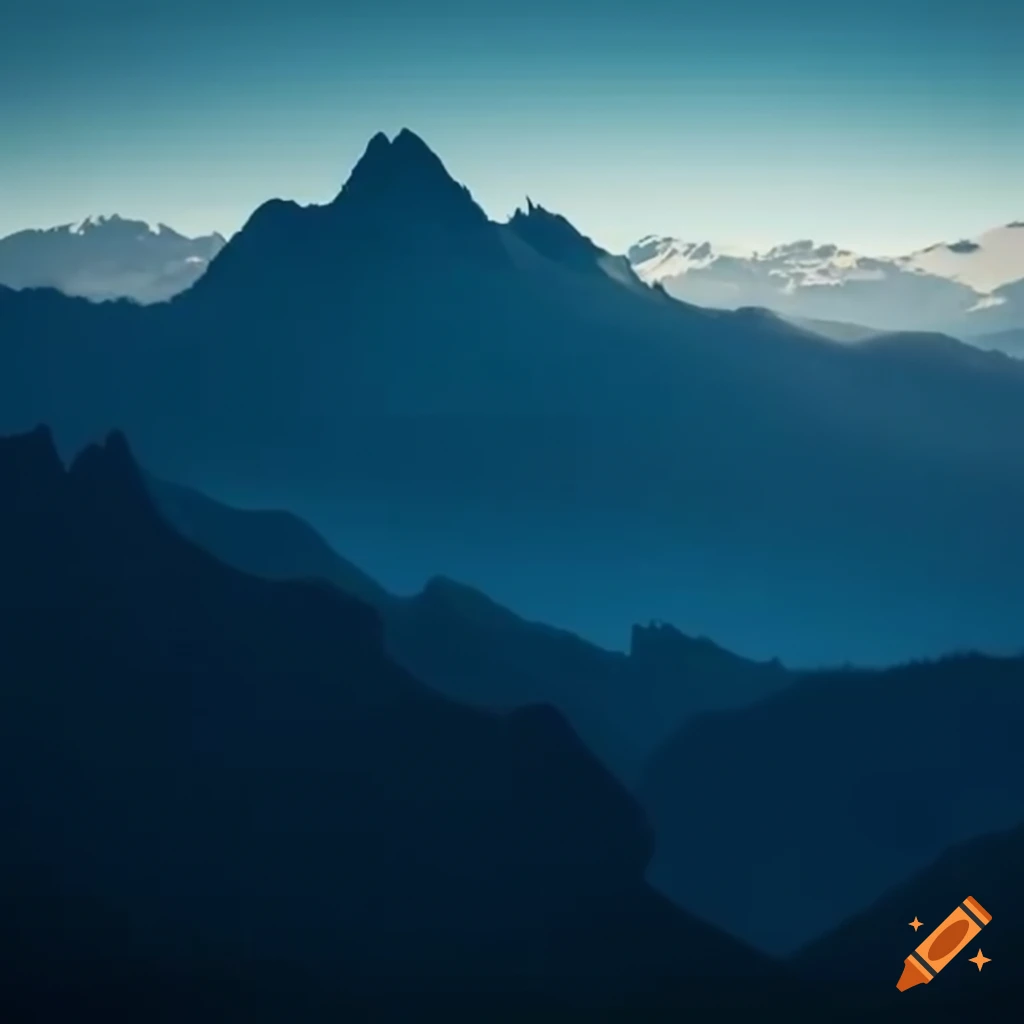 Mountain view on Craiyon