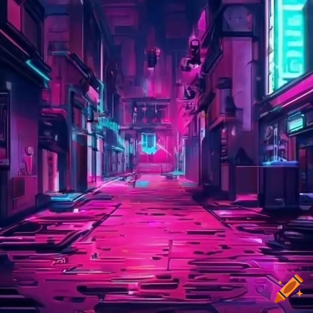 Cybercore style background on Craiyon