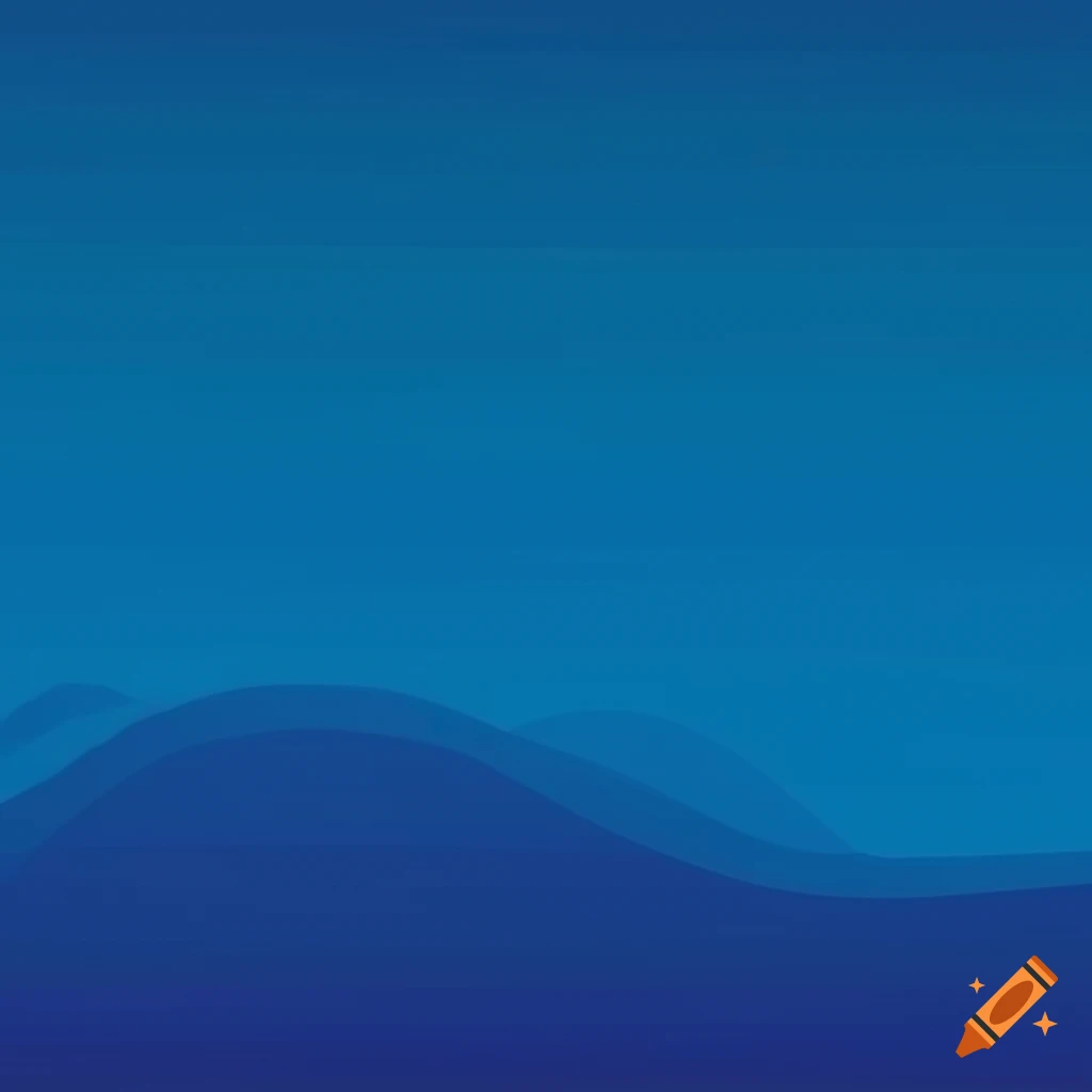 Blue color flat design wallpaper on Craiyon