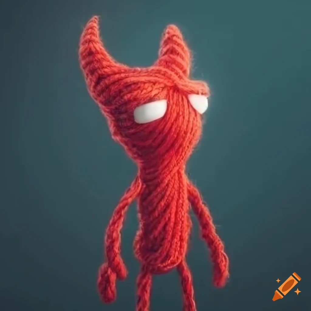 Unravel two yarni video game character on Craiyon