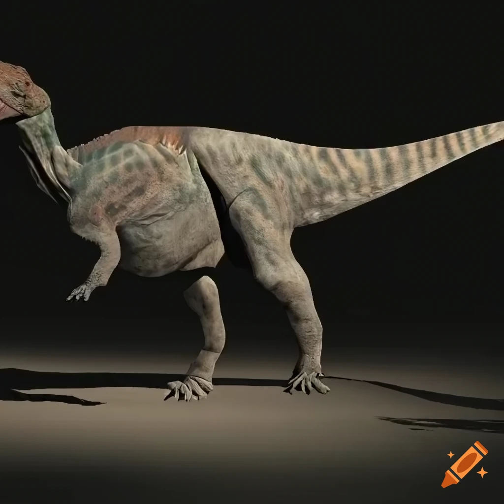 Colorful pachycephalosaurus dinosaur in a prehistoric forest on Craiyon