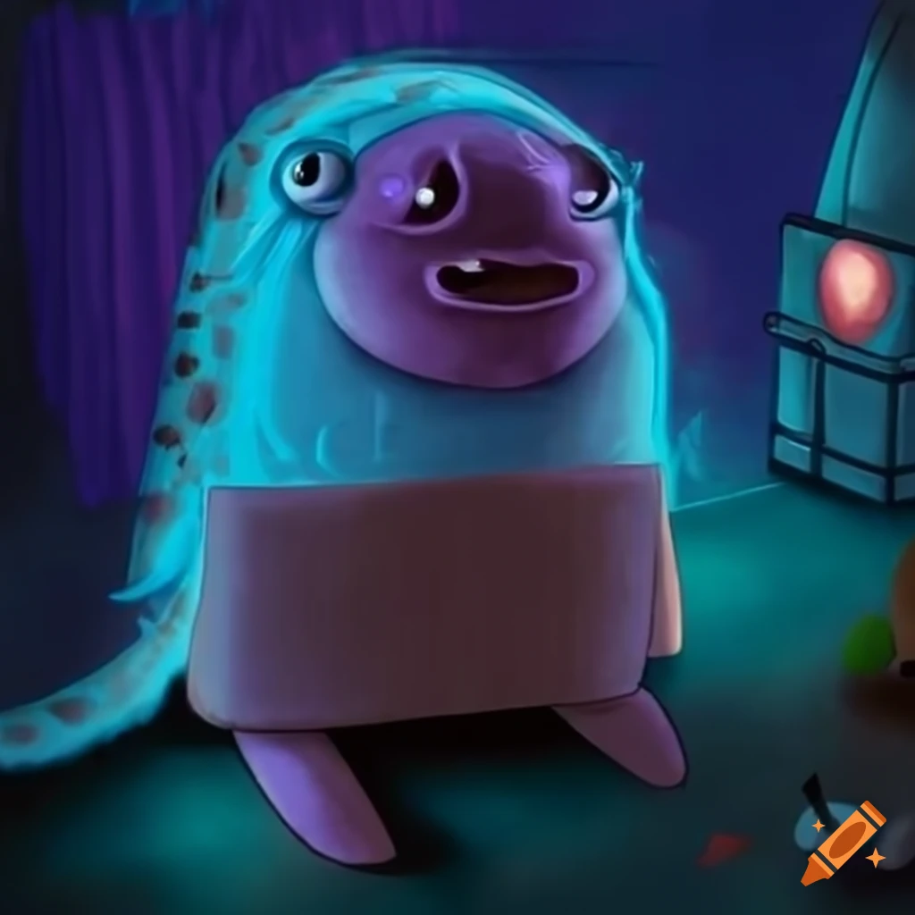 Faded snorlax pokemon character on Craiyon