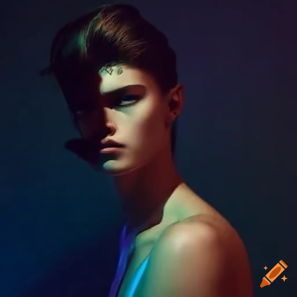 Man dancing in an electro style on Craiyon