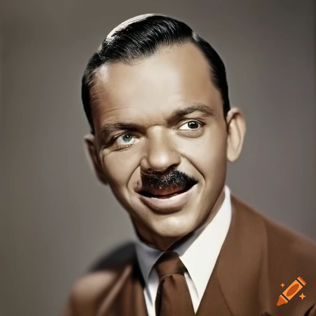 Portrait of a confident man with black hair and moustache in 1950's ...
