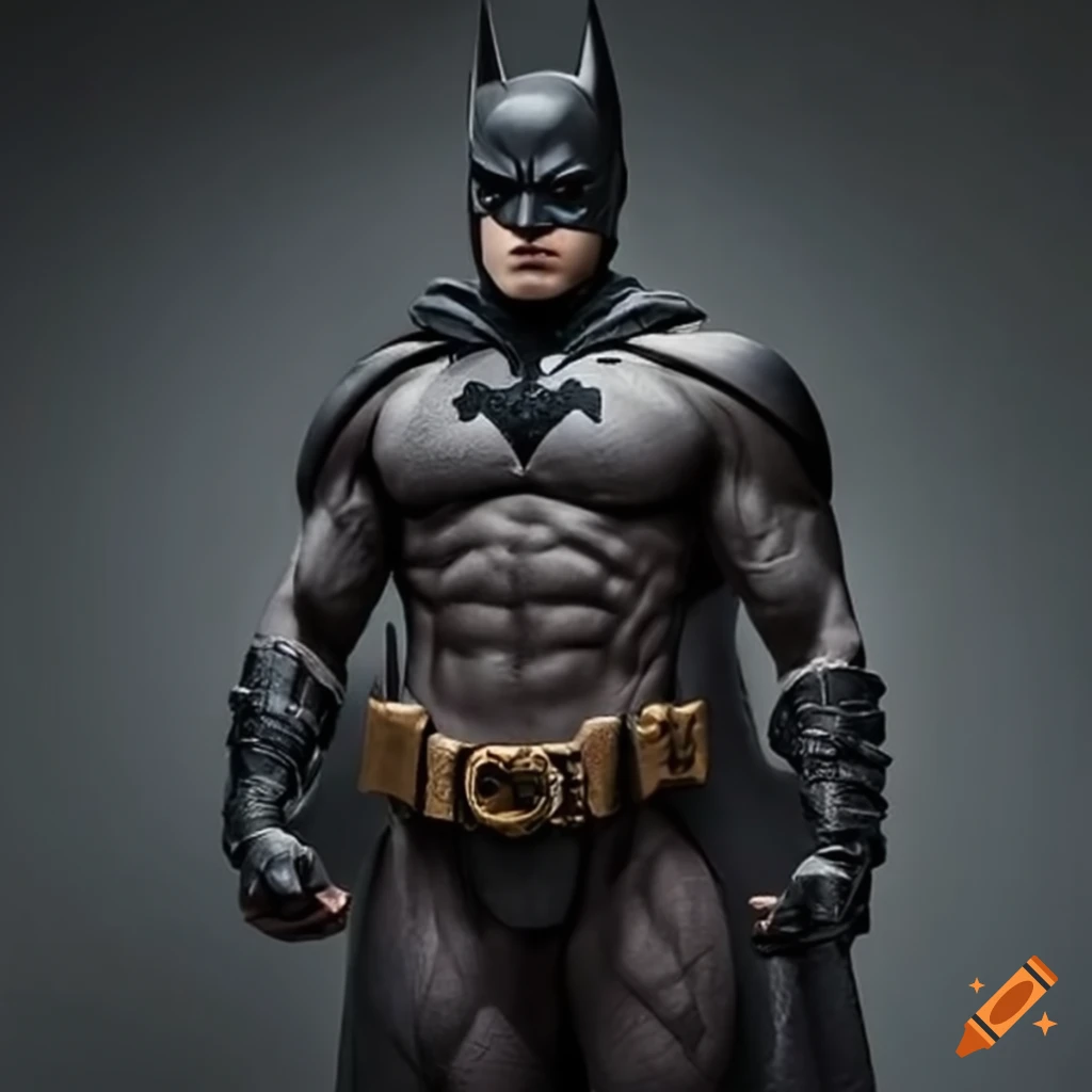 Muscular batman on Craiyon