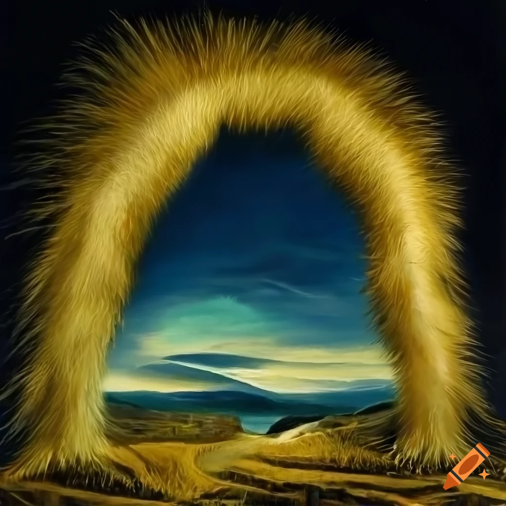 Surreal painting in the style of carel willink with a crepuscular theme ...