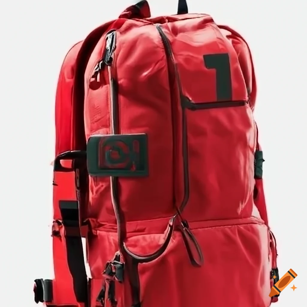Emergency red backpack on Craiyon