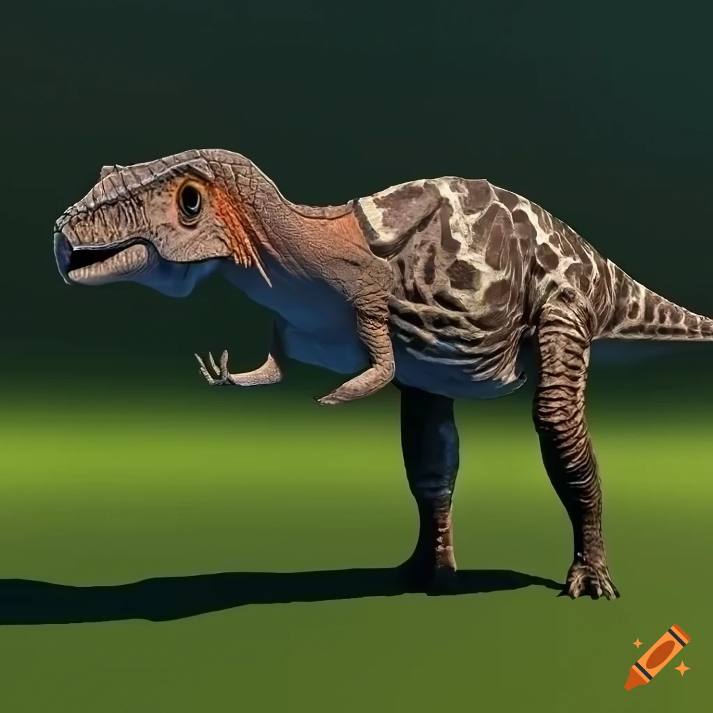 Colorful pachycephalosaurus in forest environment with warm ...