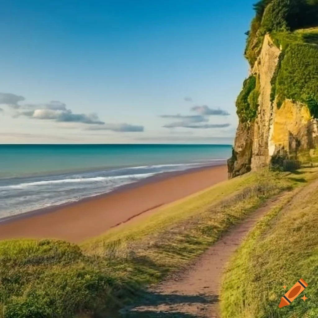 Charming normandy landscape with stunning beaches and quaint villages ...