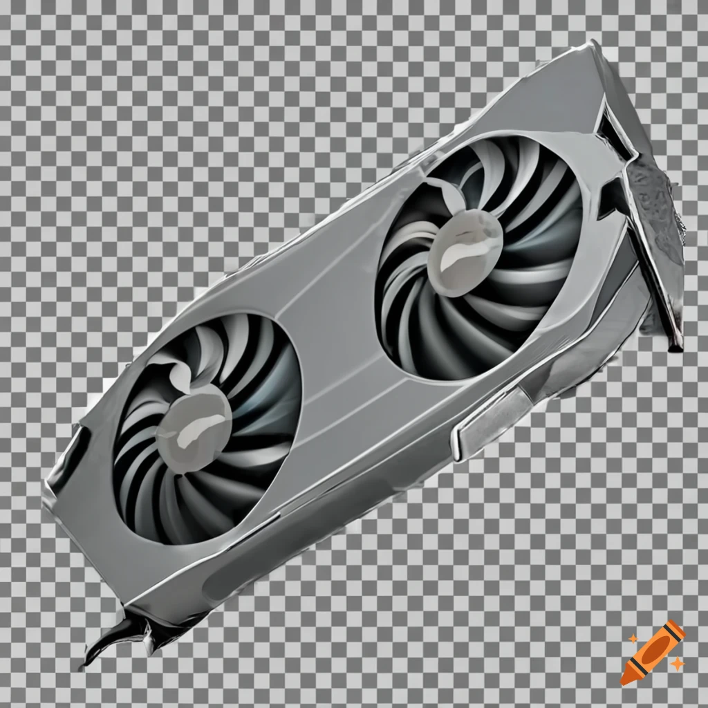 Graphics cards on transparent background on Craiyon