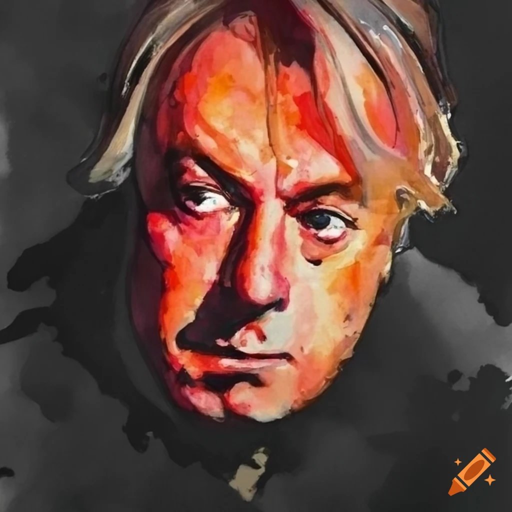 Stern and smug portrait of christopher hitchens in red and black ...