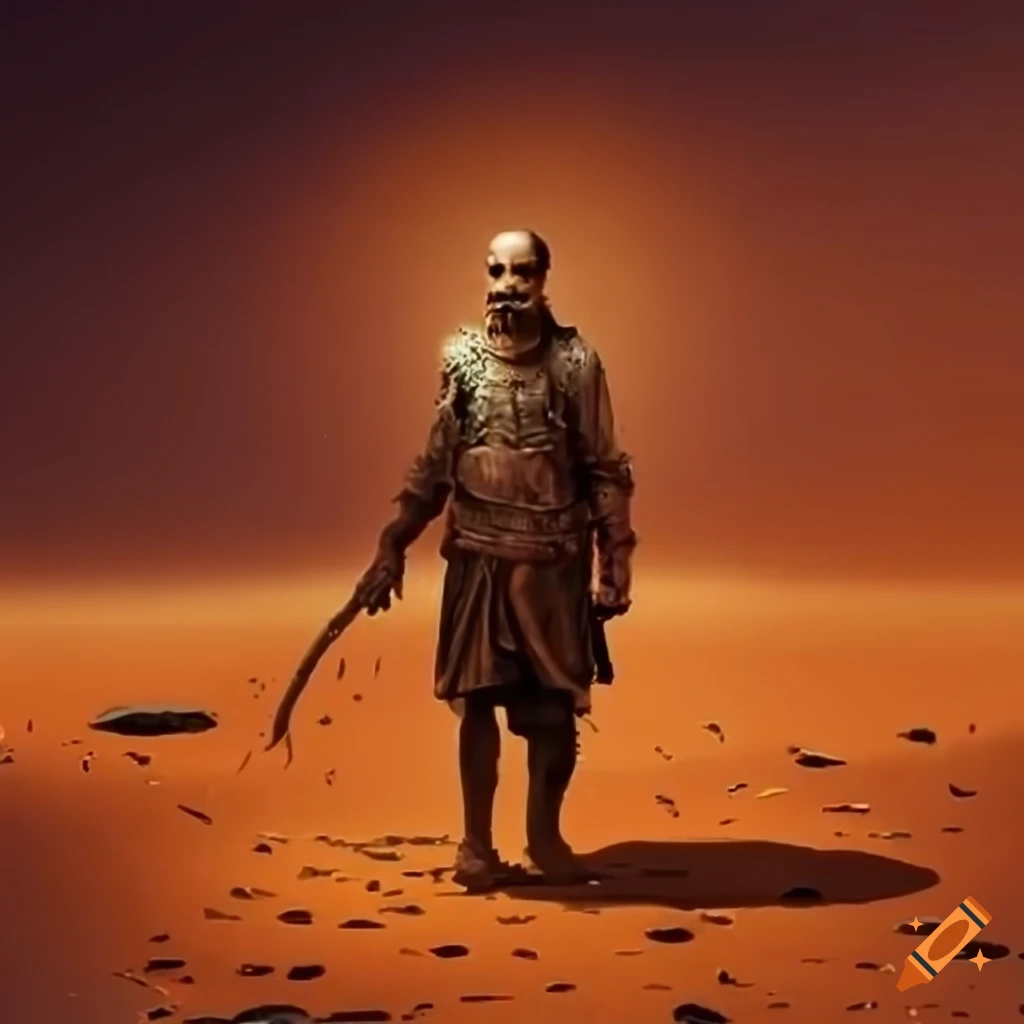 Barren wasteland on Craiyon