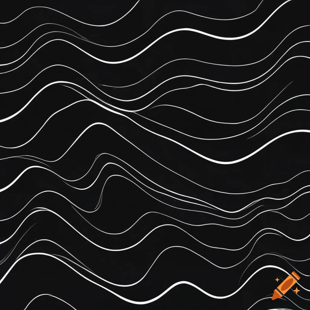 Simplistic geometrical ocean waves in desaturated colors on Craiyon