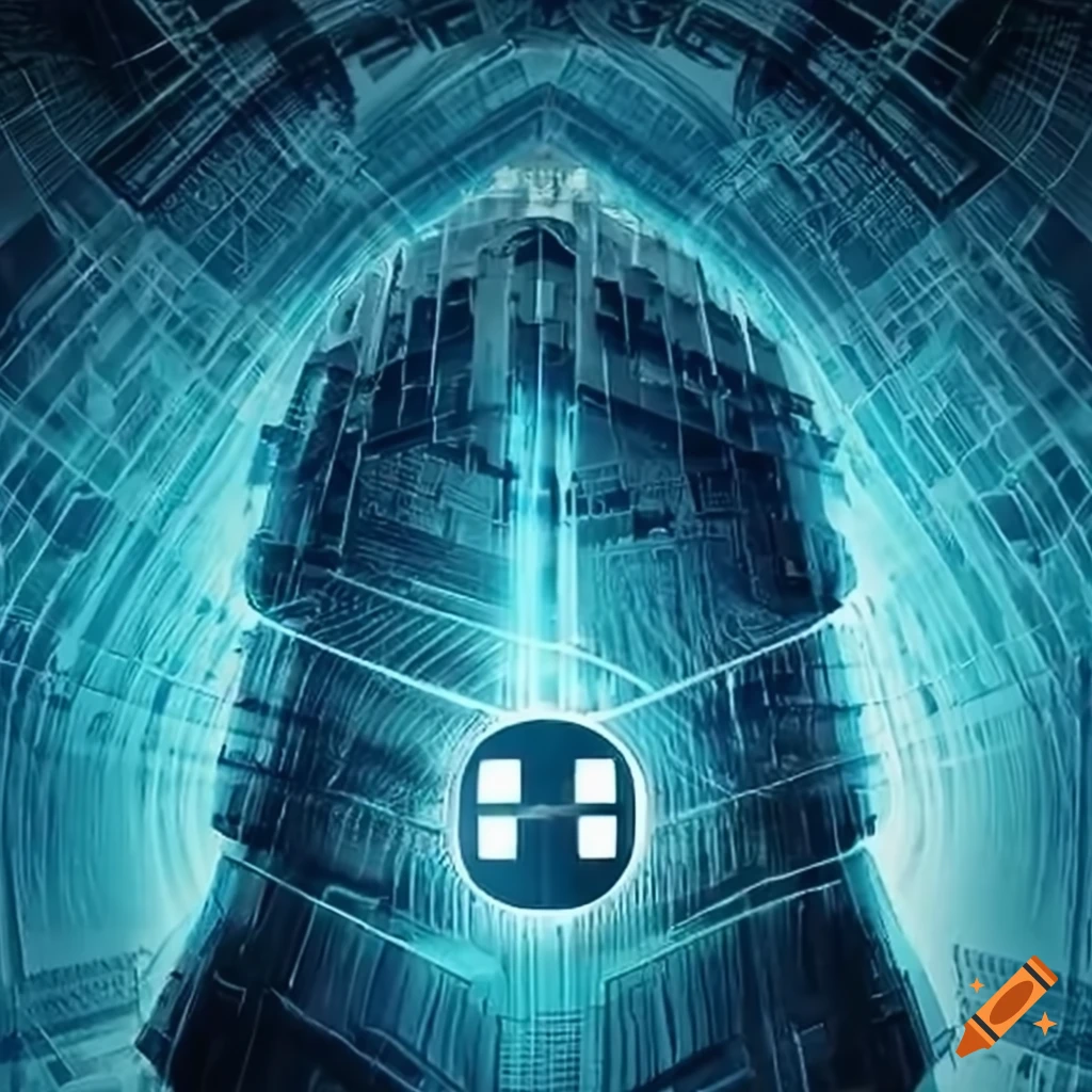 Cybersecurity castle with high fence on Craiyon