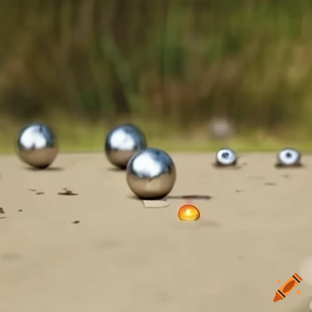 Petanque game on Craiyon