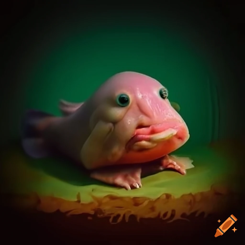 Blobfish private detective on Craiyon
