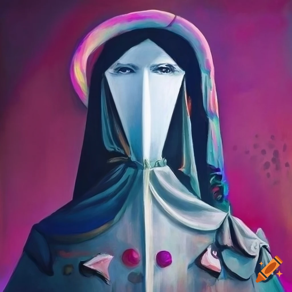 Paleon O'Brien's ghost in modernist attire with knight's helm and ...