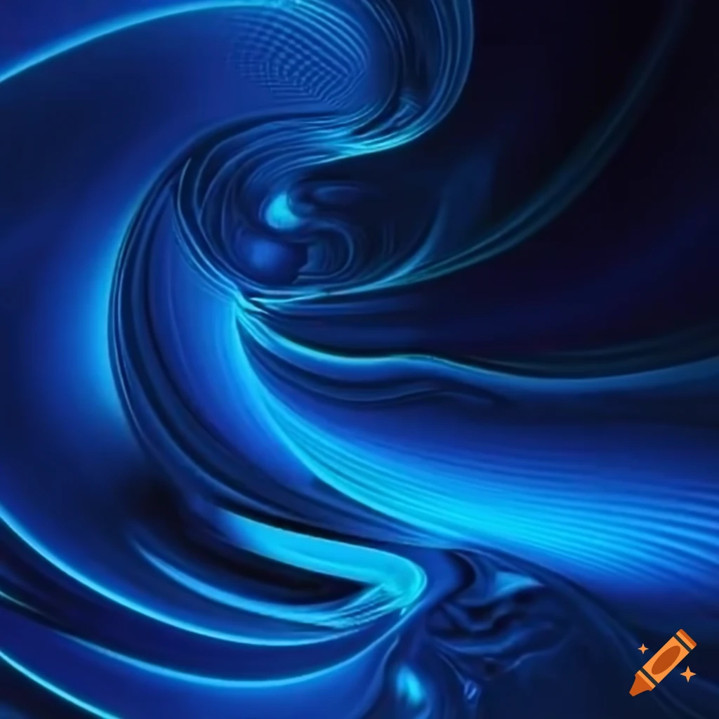 Abstract blue motion blur on Craiyon