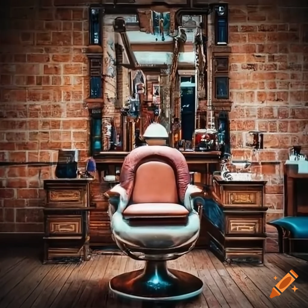 Beautiful barbershop interior on Craiyon