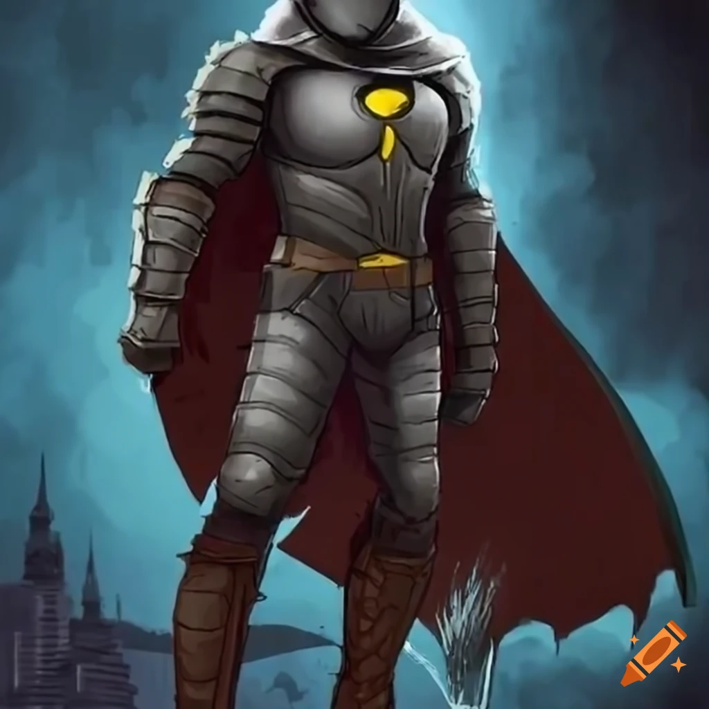 Doom guy in moon knight inspired outfit armor on Craiyon