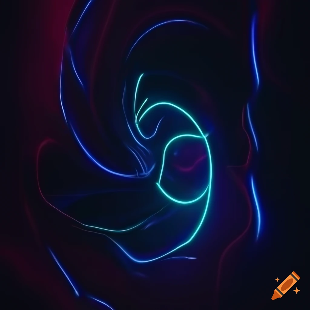 Dark neon abstract in 4k resolution on Craiyon