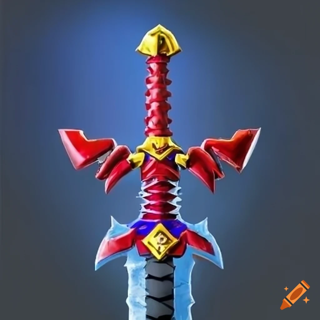 Black and red master sword from the legend of zelda on Craiyon