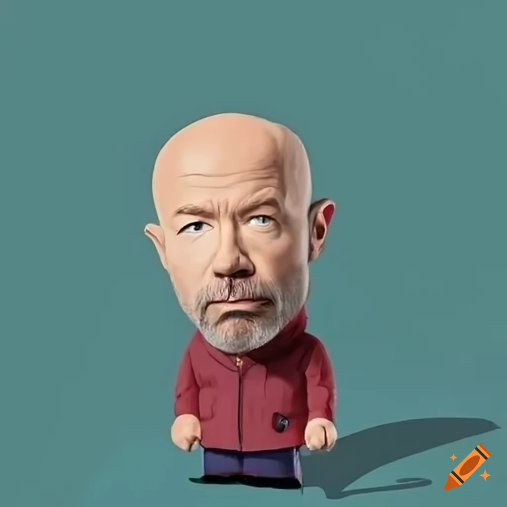 Cartoon depiction of alan shearer in 4k resolution animation on Craiyon