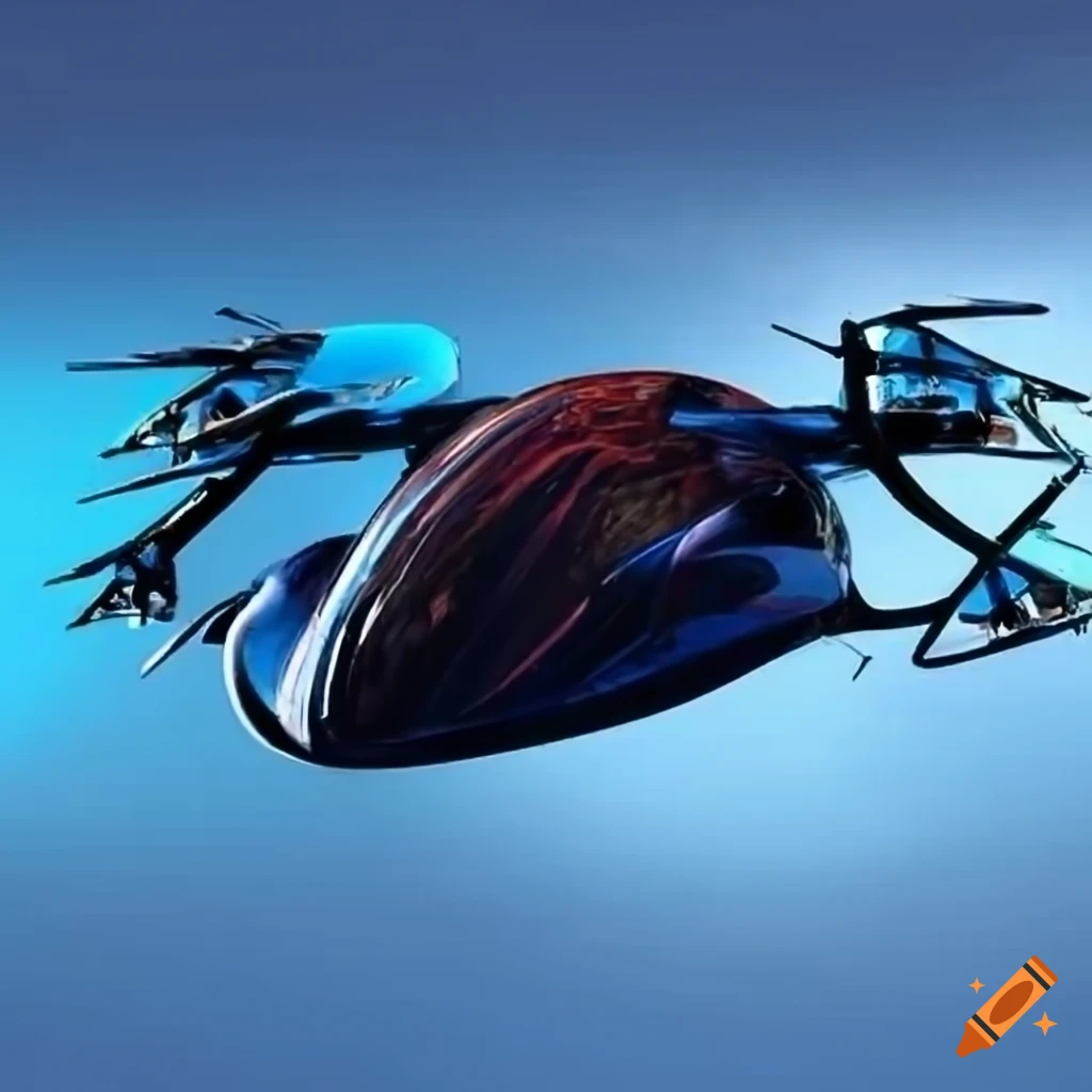 Flying bugatti sports car on Craiyon