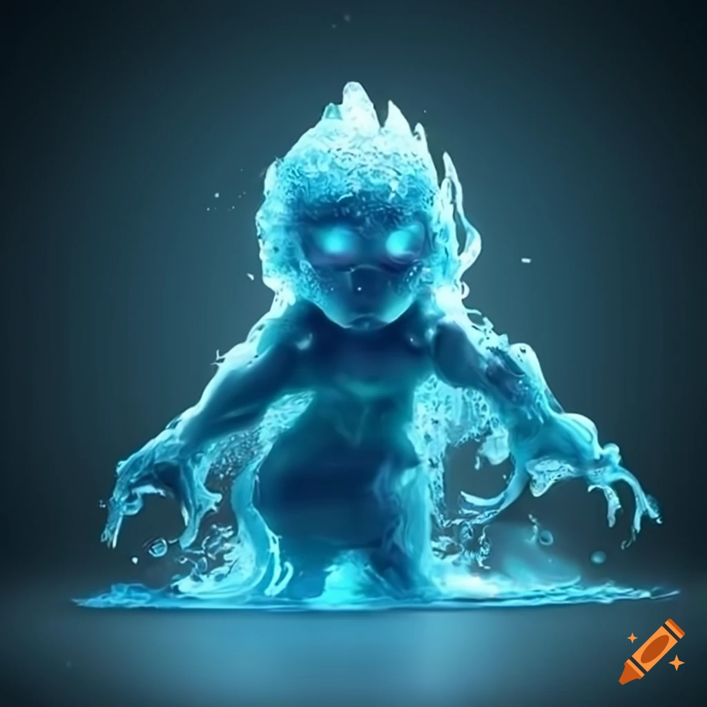 Child water elemental on Craiyon