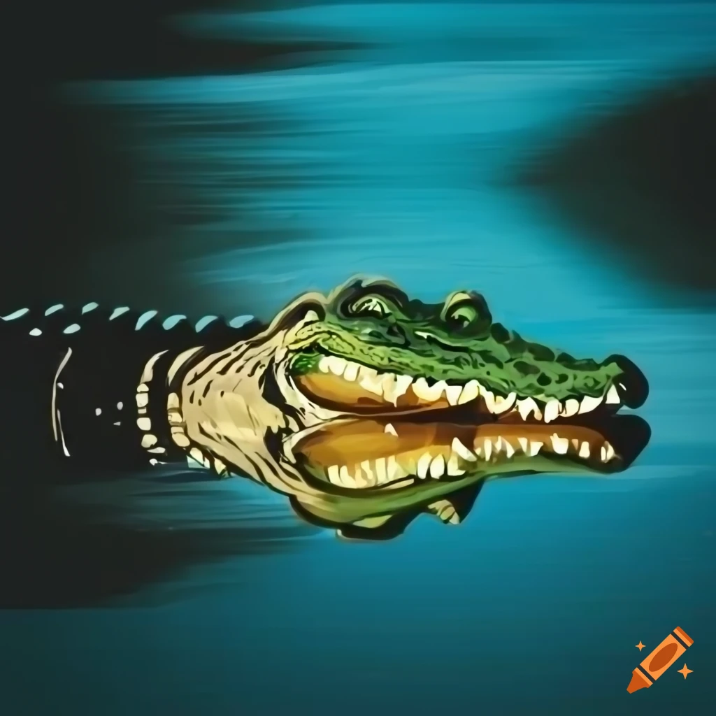 Logo for financial company featuring a gator and text 'RIVER BANK' on ...