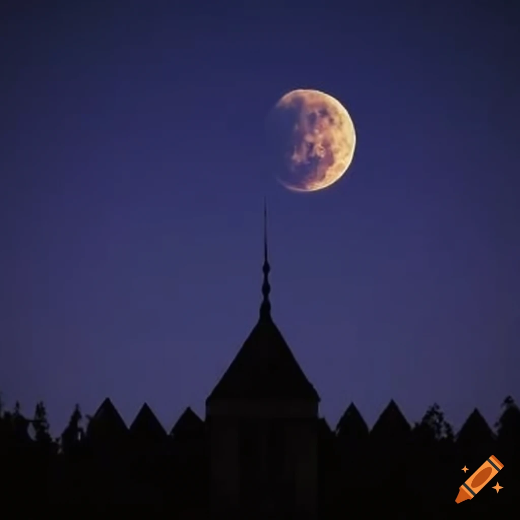 Bleeding moon on Craiyon