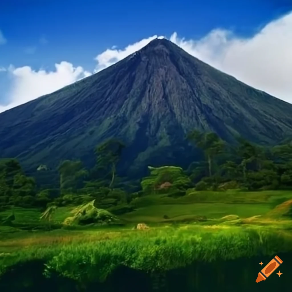 Mayon volcano in the philippines on Craiyon